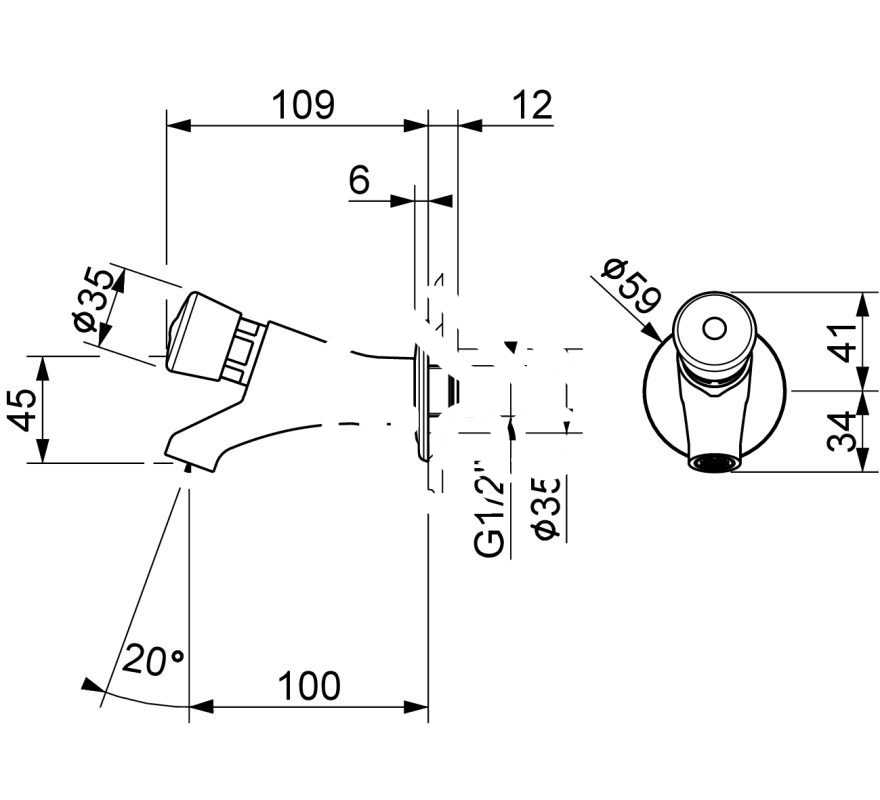 ROBINET TEMPORISÉE 9003F MCM - QGI