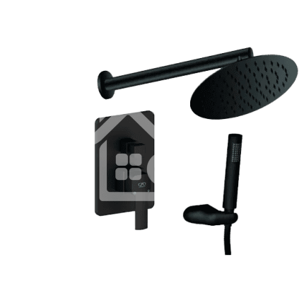 COMBINET DE DOUCHE 8VK10BB VELVET NOIR TEOREMA - QGI